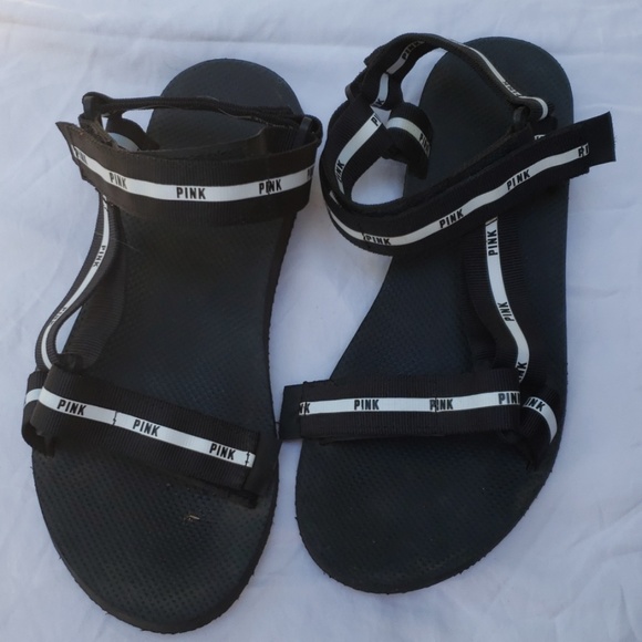 PINK Victoria's Secret | Shoes | Rare Vs Pink Velcro Sandles | Poshmark